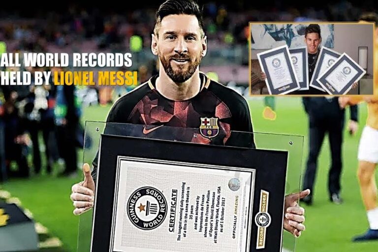 How many guinness world records does Messi have?